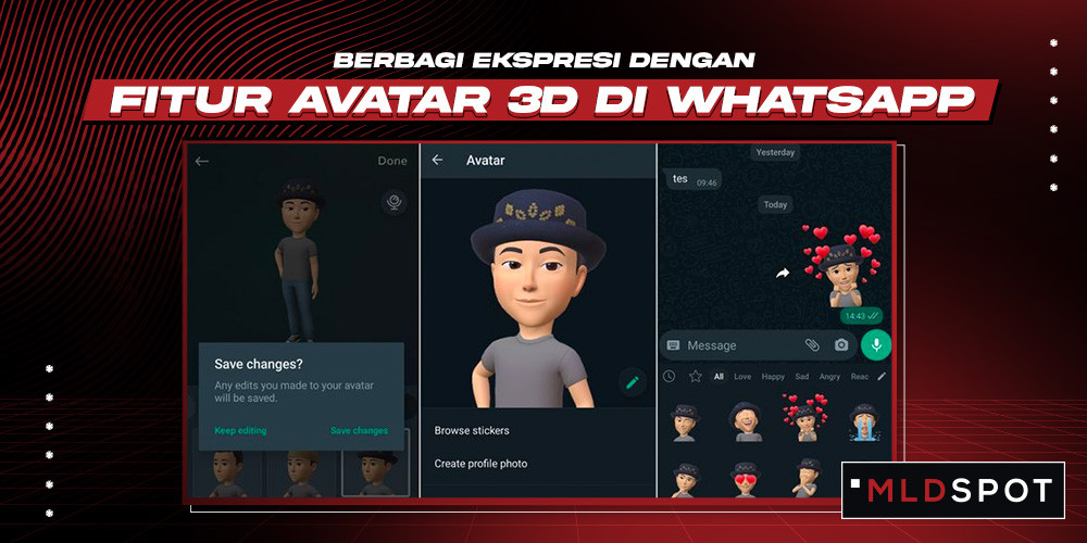 MLDSPOT | Meta Rilis Fitur Avatar 3D di WhatsApp, Begini Cara Buatnya!