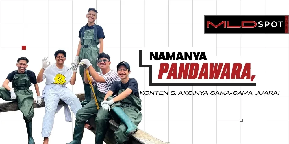 MLDSPOT | Aksi Keren Pandawara Group Bersihkan Sampah di Sungai